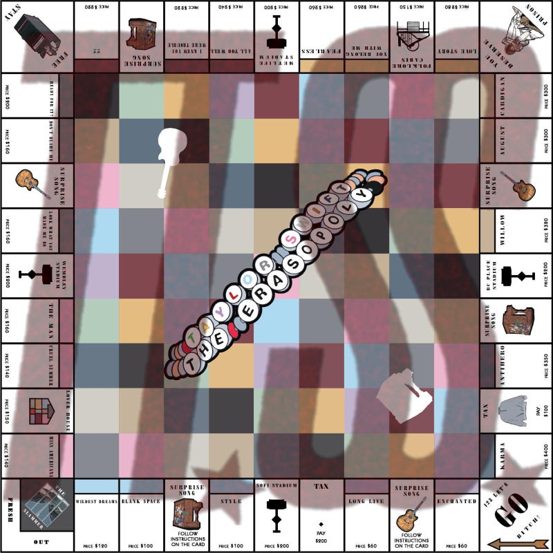 Taylor Swify Monopoly - Etsy