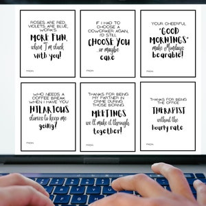 Coworker Gift Cards, Office Greeting Cards, Funny Messages Daycard ...