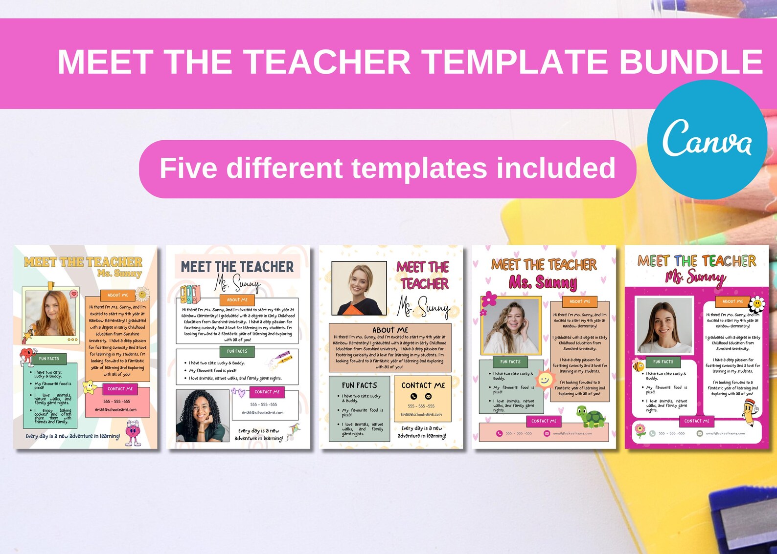 Meet the Teacher Template Bundle, Newsletter, Open House, Boho ...