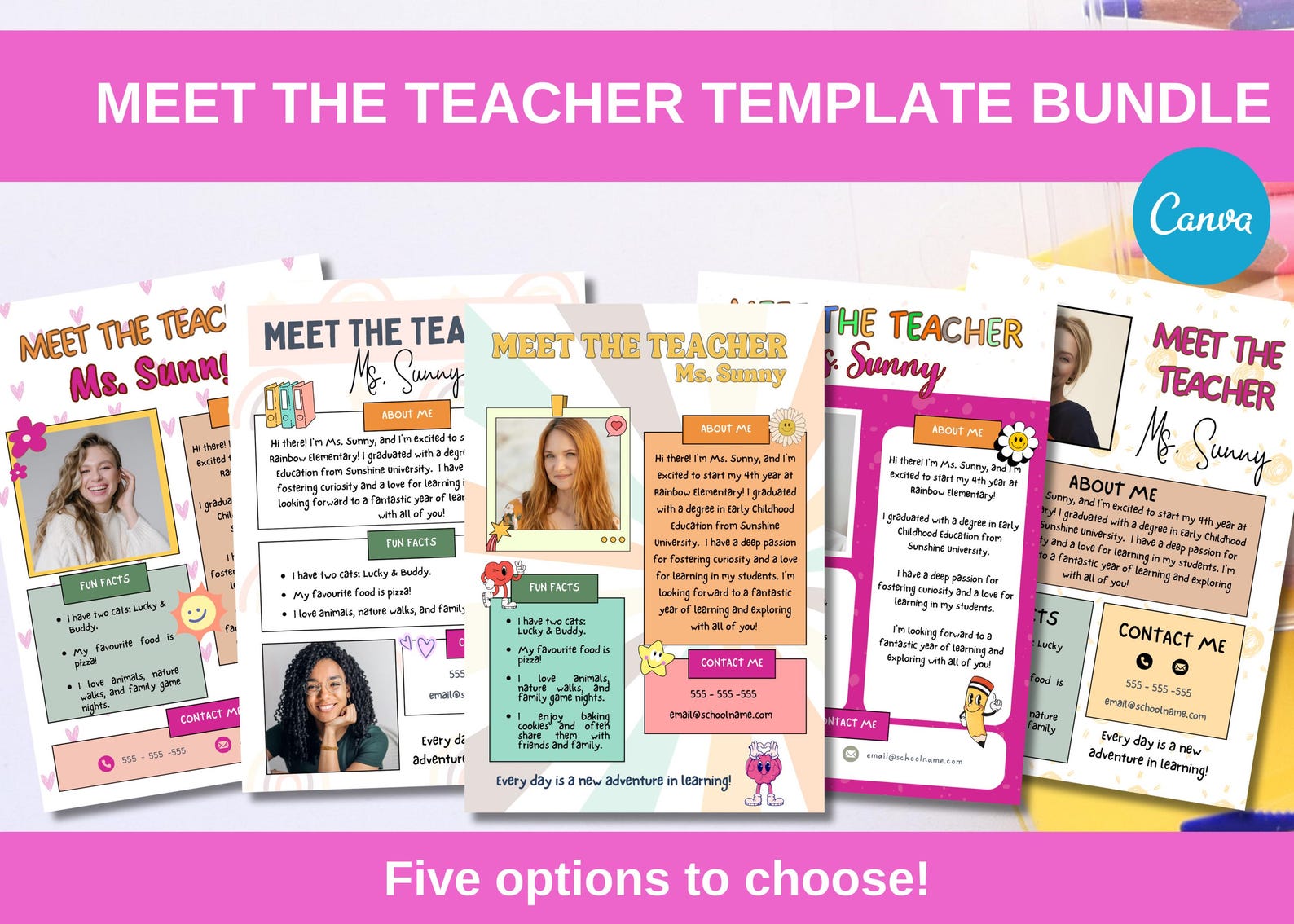 Meet the Teacher Template Bundle, Newsletter, Open House, Boho ...