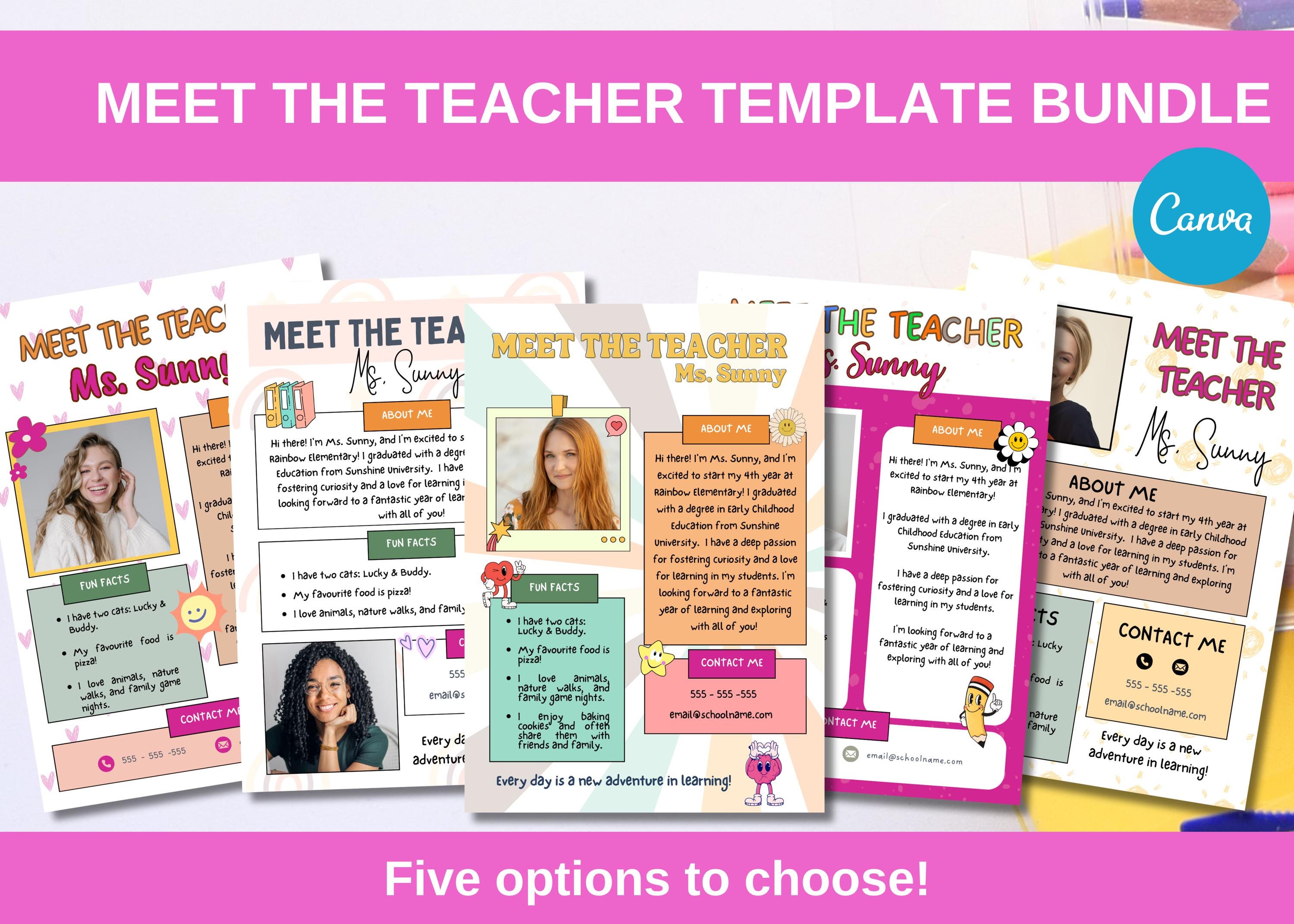 Meet the Teacher Template Bundle, Newsletter, Open House, Boho ...