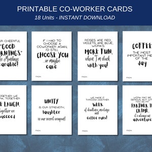 Coworker Gift Cards, Office Greeting Cards, Funny Messages Daycard ...