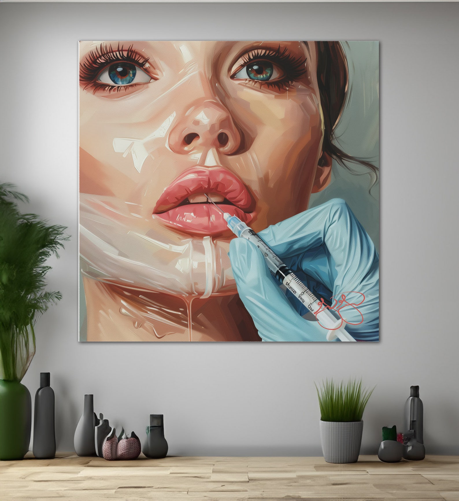 Unique Medspa Aesthetic Art: Aesthetic Glam - One-of-a-kind Medspa Wall ...