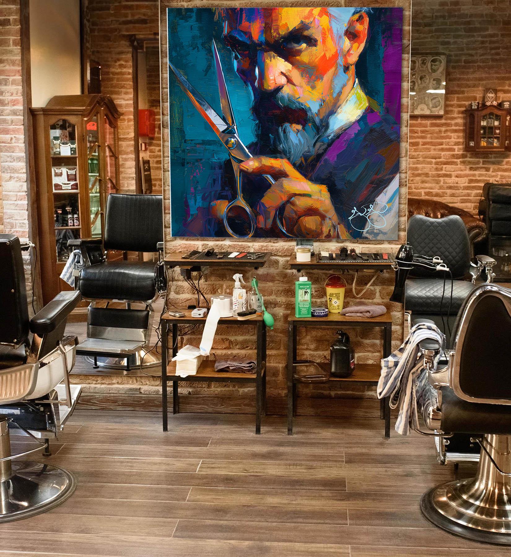 Unique Barbershop Art: Master of the Cut - One-of-a-kind Barbershop ...