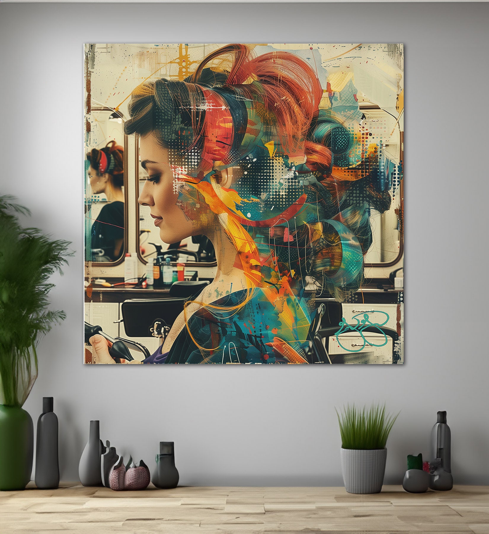 Unique Hair Salon Art: Elegant Salon Serenity - One-of-a-kind Hair ...