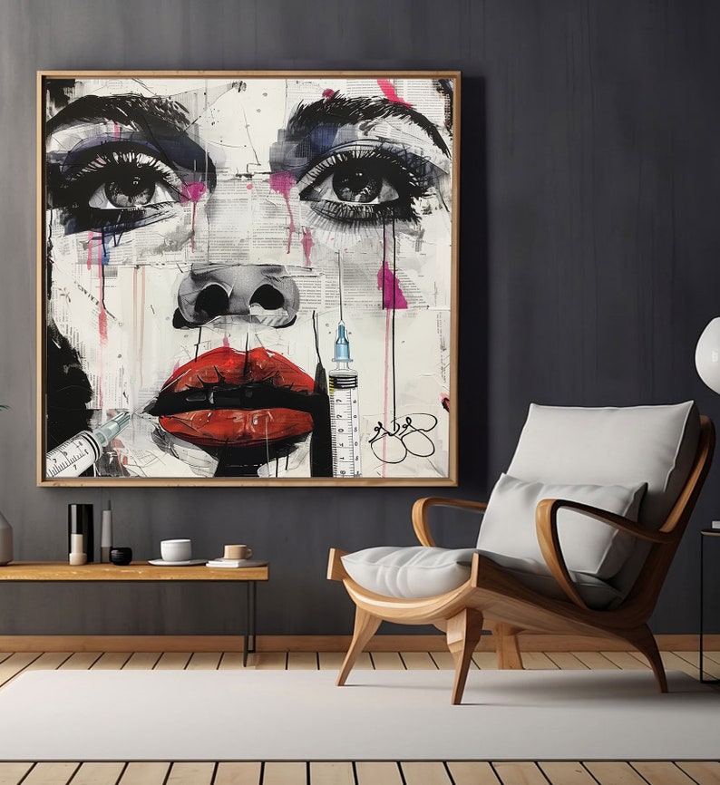 Unique Medspa Aesthetic Art: Aesthetic Abstract Vision- One-of-a-kind ...