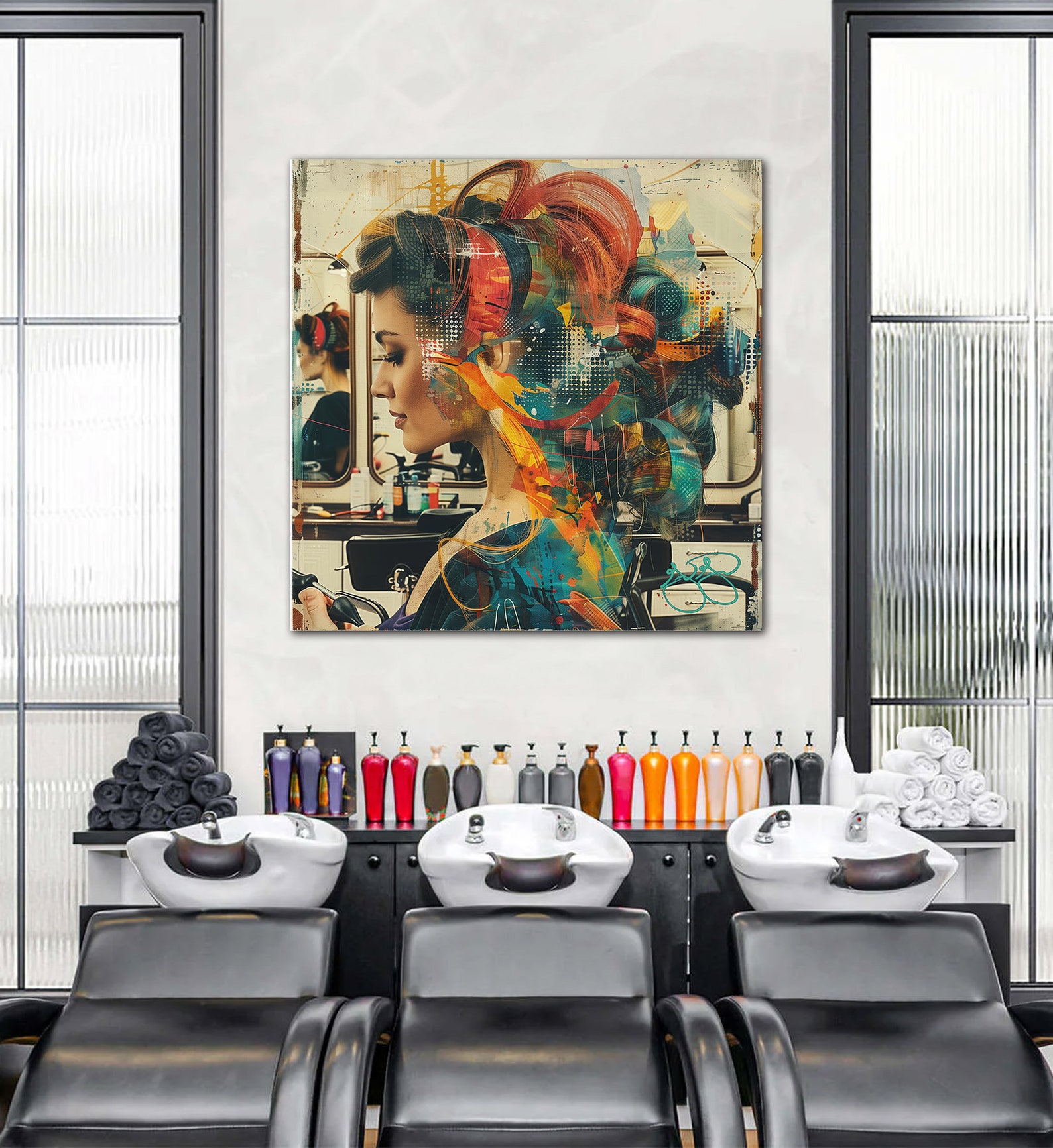 Unique Hair Salon Art: Elegant Salon Serenity - One-of-a-kind Hair ...