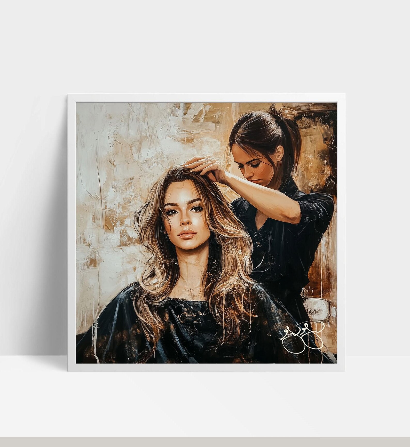 Unique Hair Salon Art: Timeless Beauty - One-of-a-kind Hair Salon Wall ...
