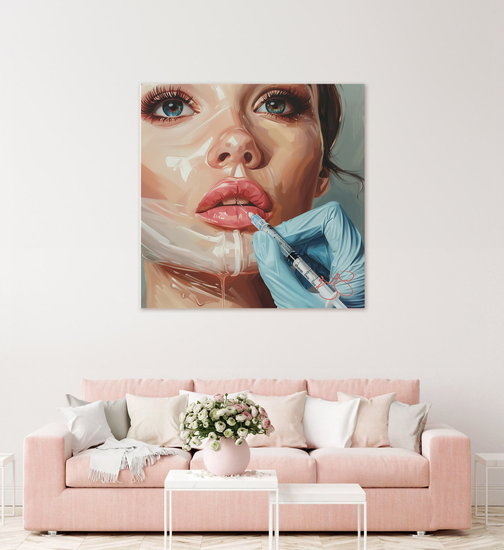 Unique Medspa Aesthetic Art: Aesthetic Glam - One-of-a-kind Medspa Wall ...