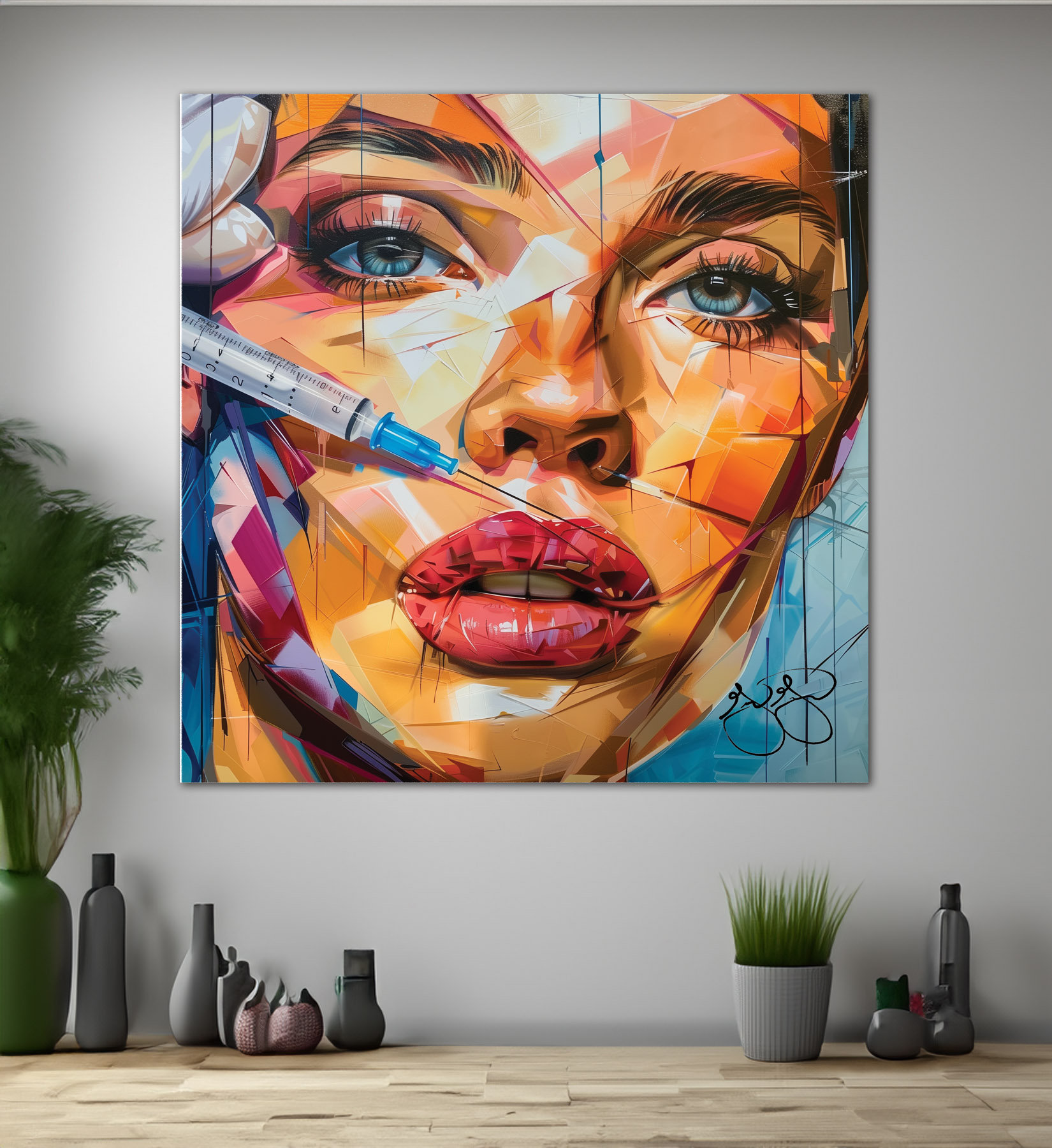 Unique Medspa Aesthetic Art: Aesthetic Chic - One-of-a-kind Medspa Wall ...