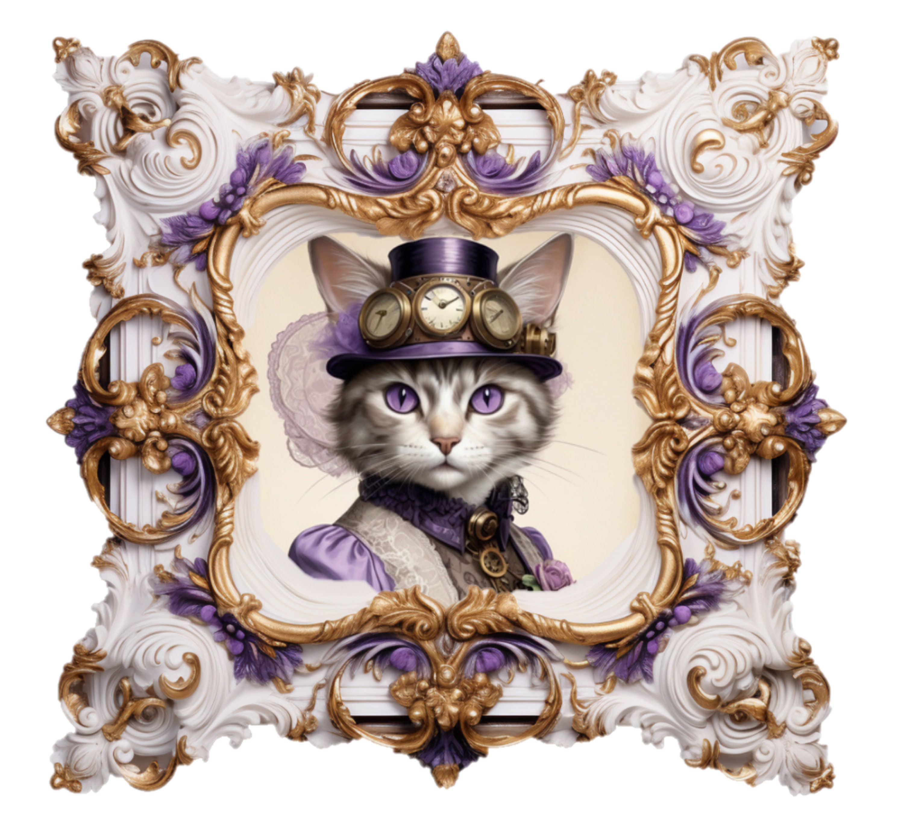 Steampunk World Cat Series- Victoria - Etsy