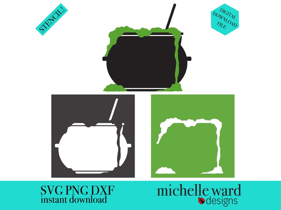 Cauldron, Stencils, Cauldron Svg, Spooky Season Svg, Potion, Potions ...