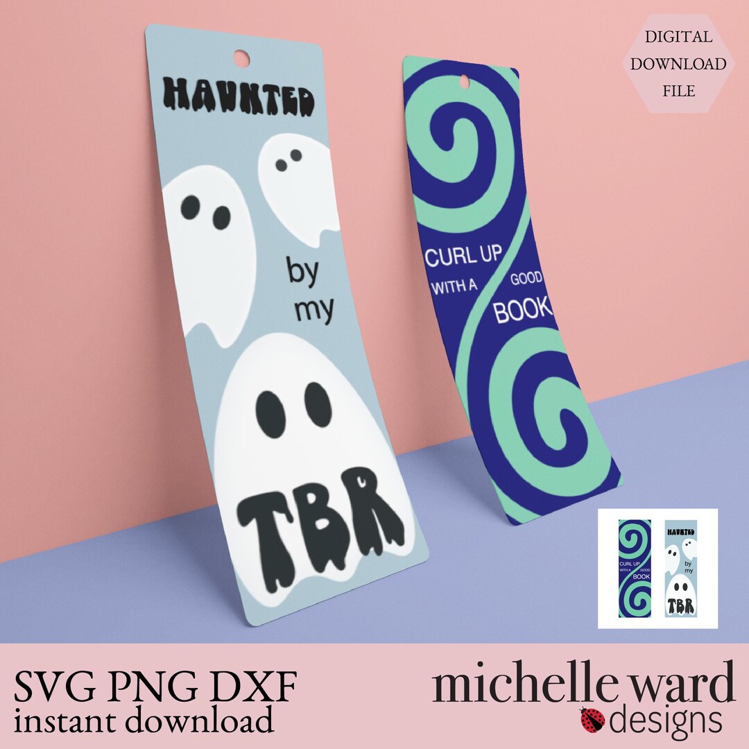 Haunted TBR Bookmarks: Cute Halloween Reading Accessories (digital ...