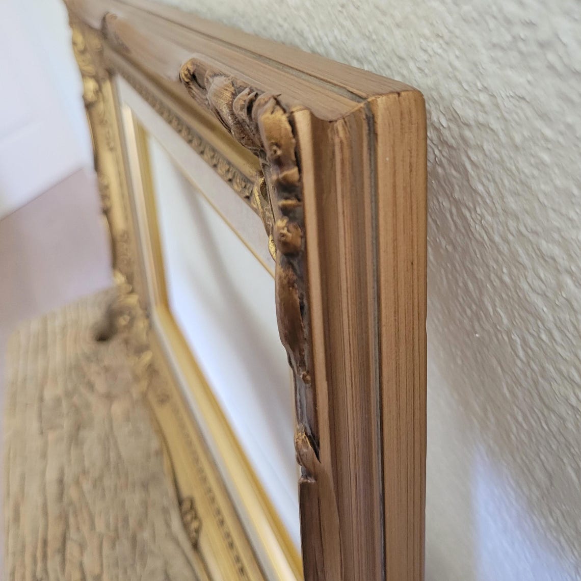 Vintage Hollywood Regency Gold Gilded Wood Picture Frame - 6x12 Inch - Etsy