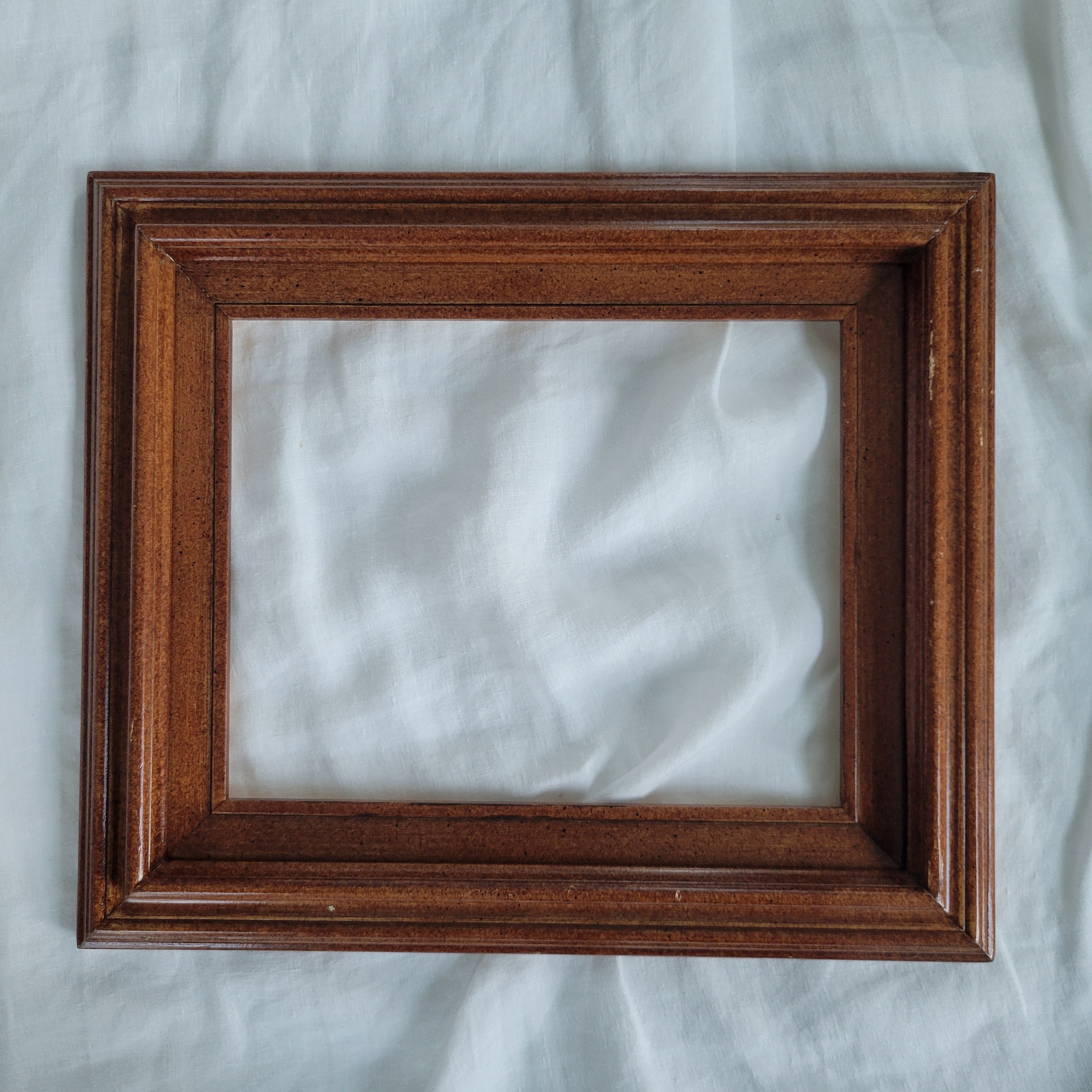 Vintage Medium Brown Wooden Picture Frame Solid Wood Holds an 8x10 in ...