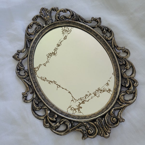 Antique Brass Mirror - Etsy