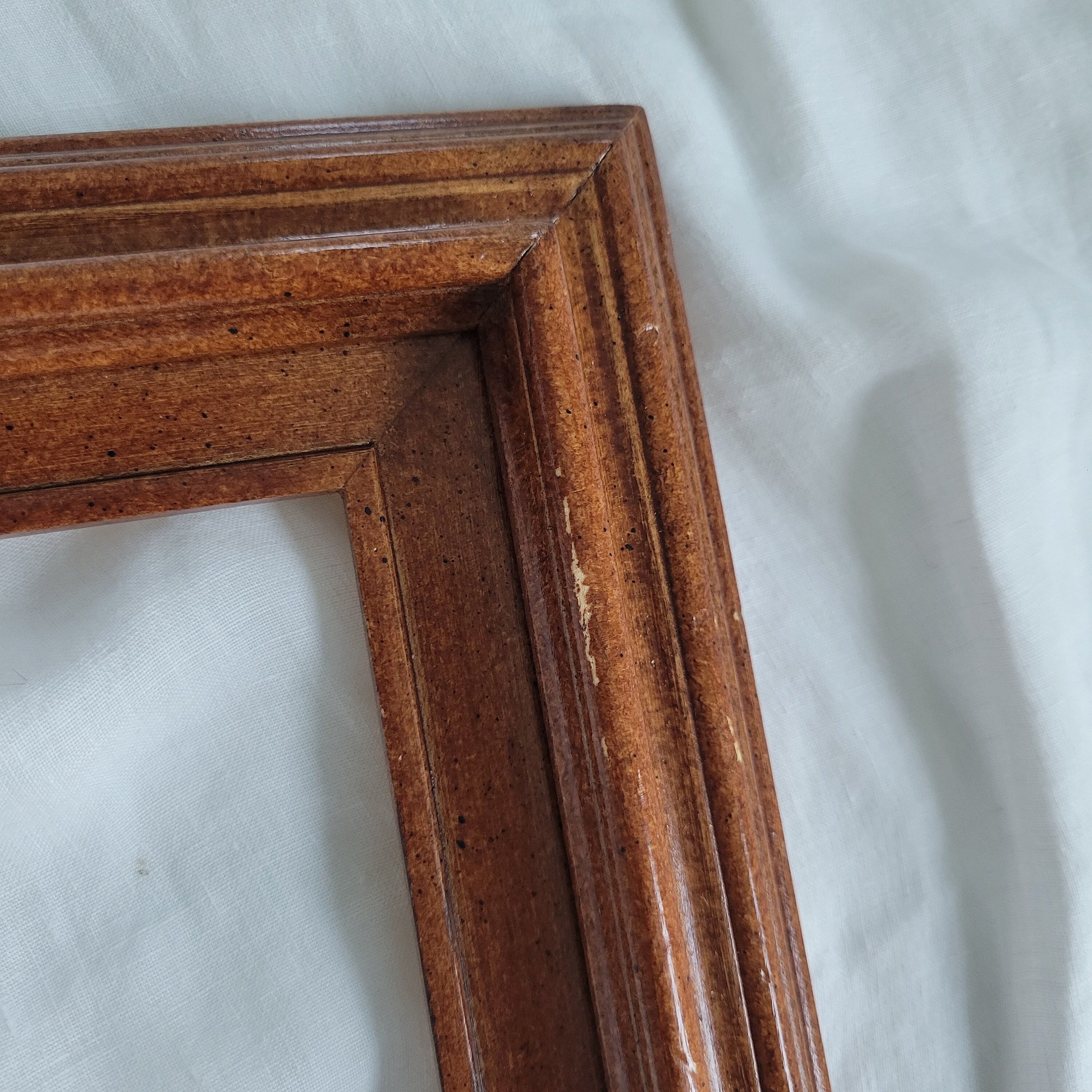 Vintage Medium Brown Wooden Picture Frame Solid Wood Holds an 8x10 in ...