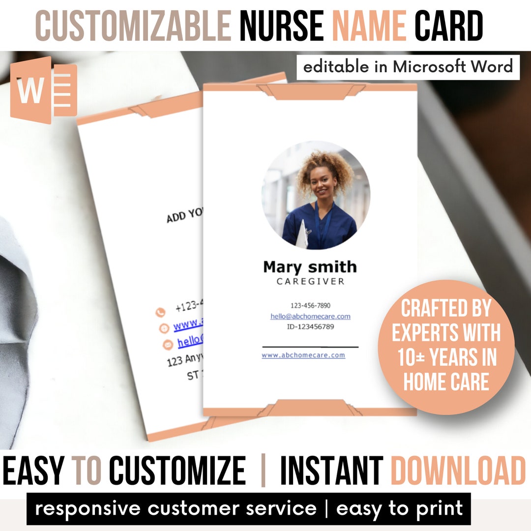 Nurse Name Badge, Doctor Id Badge, Caregiver Badge, Doctor Name Tag ...