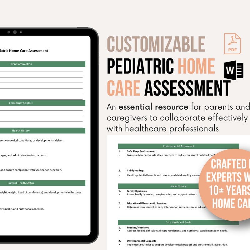 Health Assessment Form - Etsy