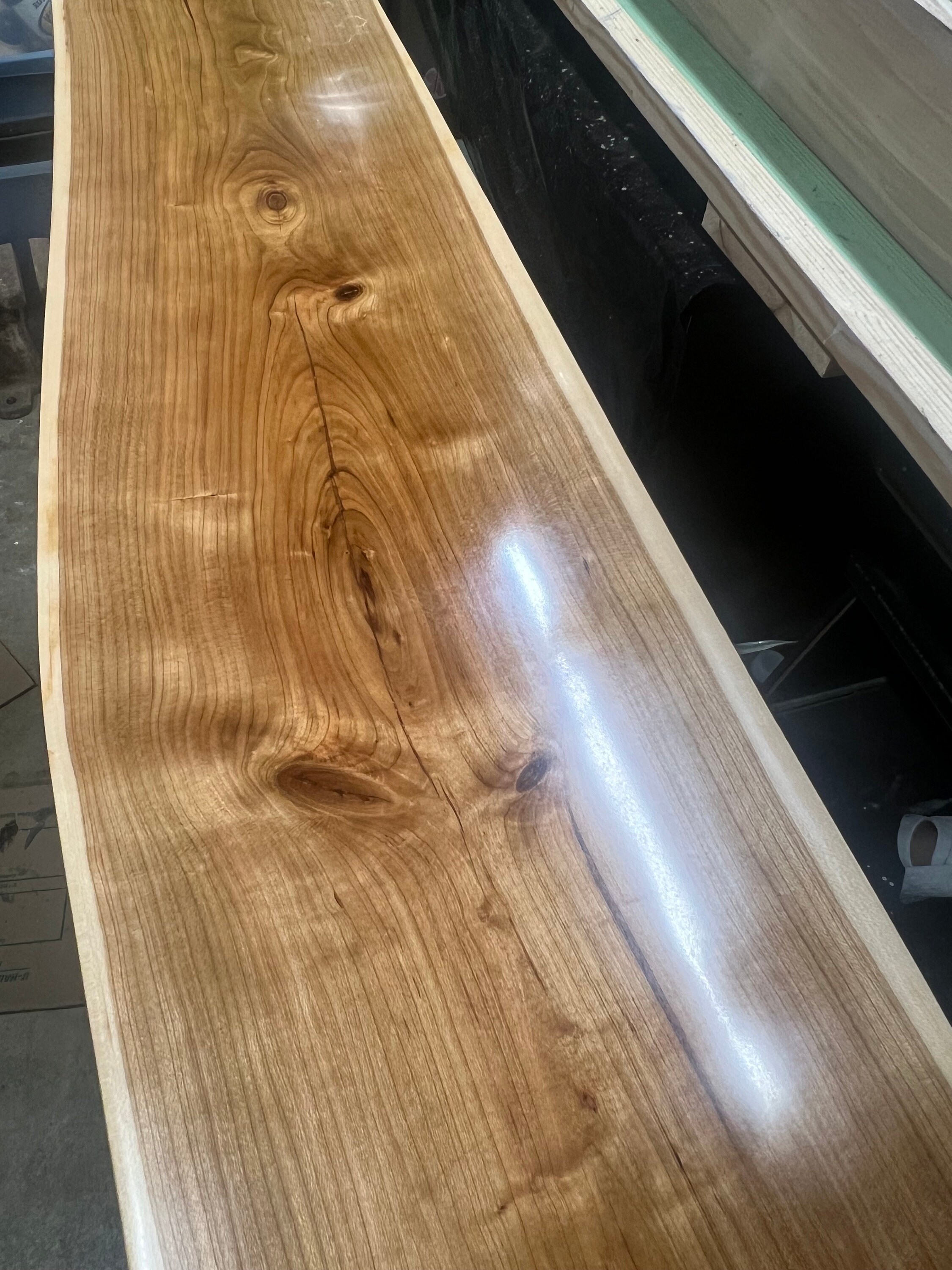 Live Edge Cherry Console Table Sofa Table Hallway Table Rustic ...
