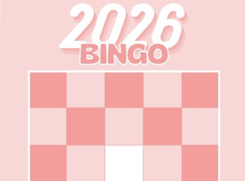 2026 Bingo Card - Etsy