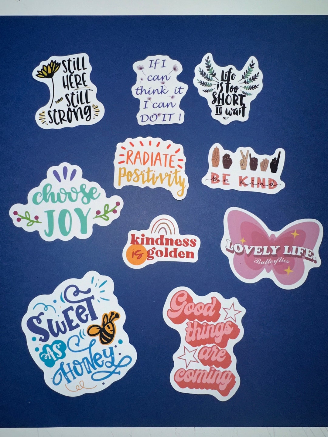 10 Positive Affirmation Stickers - Etsy