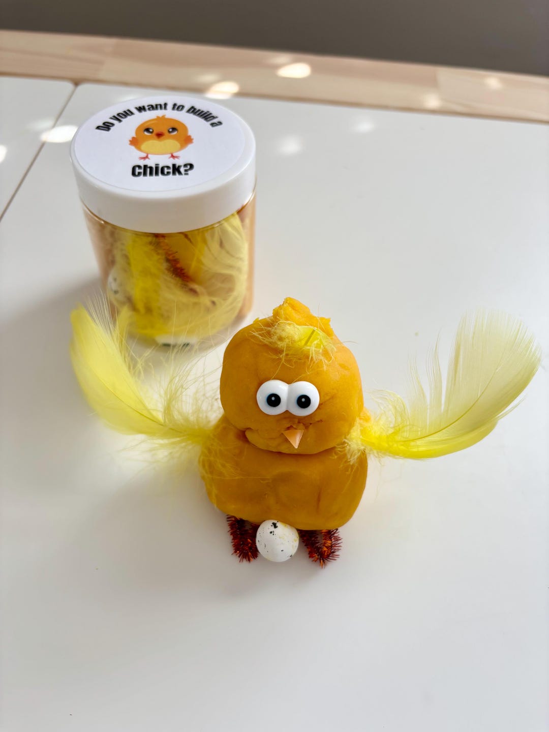 Do You Want to Build a CHICK - Easter Sensory Play Dough - Etsy