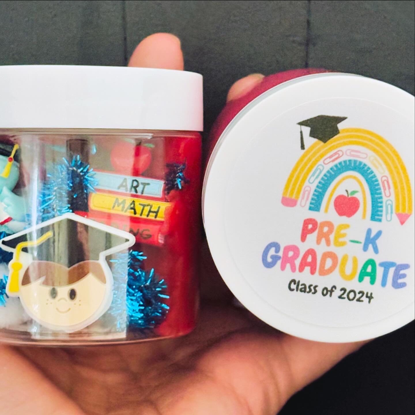 Graduation Pre-k, Kindergarten, Preschool Sensory Playdough Jar ...
