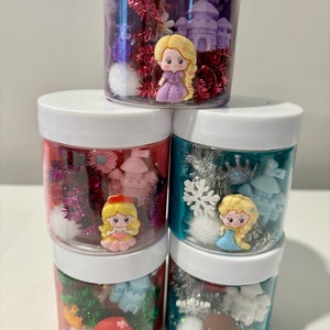 Princess Inspired Sensory Playdough Jar, Party Favor - 4oz Non-toxic ...