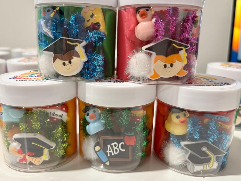 Graduation Sensory Playdough Jar: Non-toxic Homemade Dough - Etsy