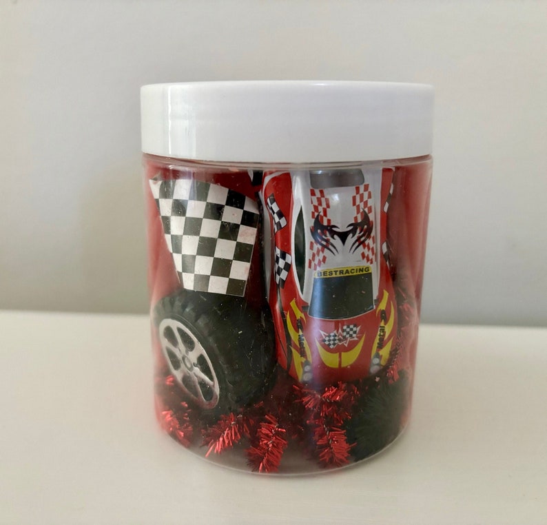 Race Car Themed Sensory Playdough Jar, Party Favor - Non-toxic ...