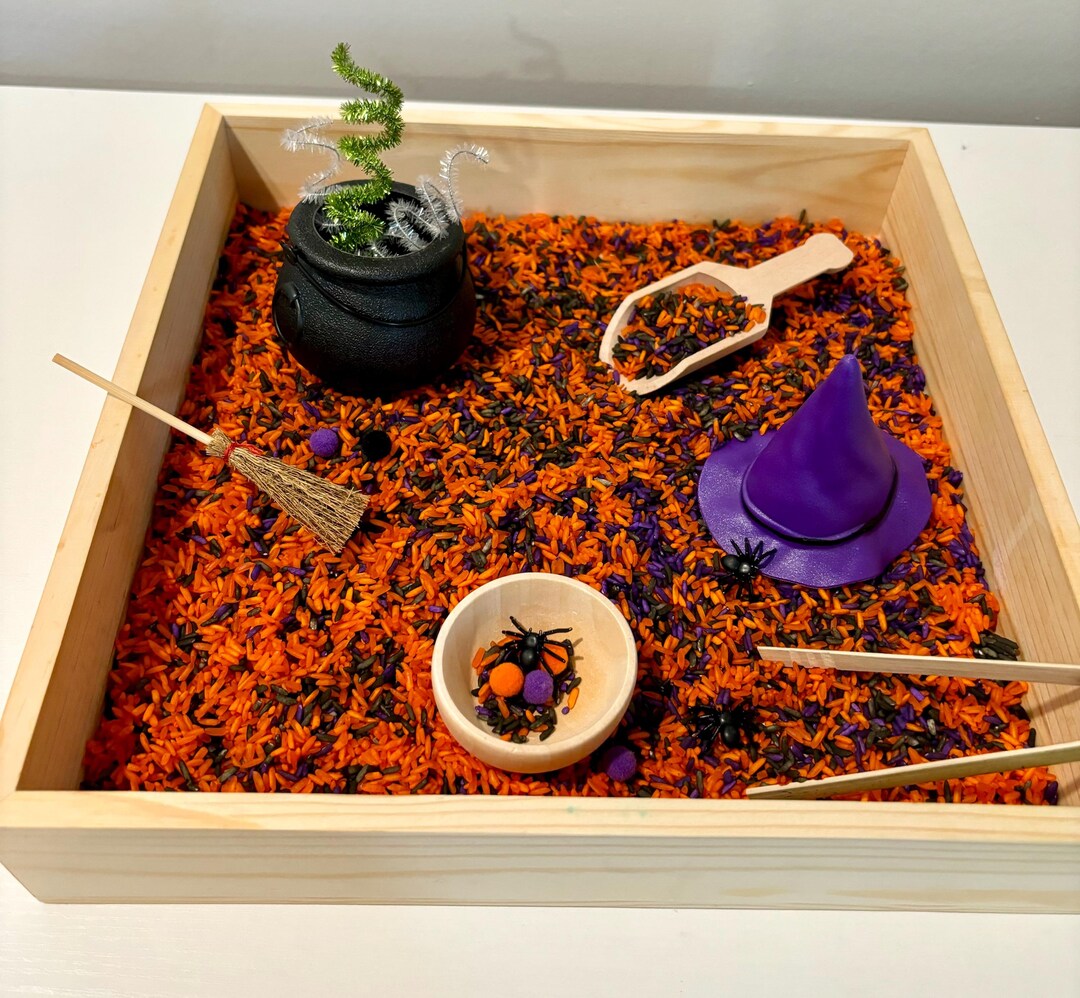Witches Brew Halloween Sensory Rice Bin/ Sensory Table Filler Kit ...