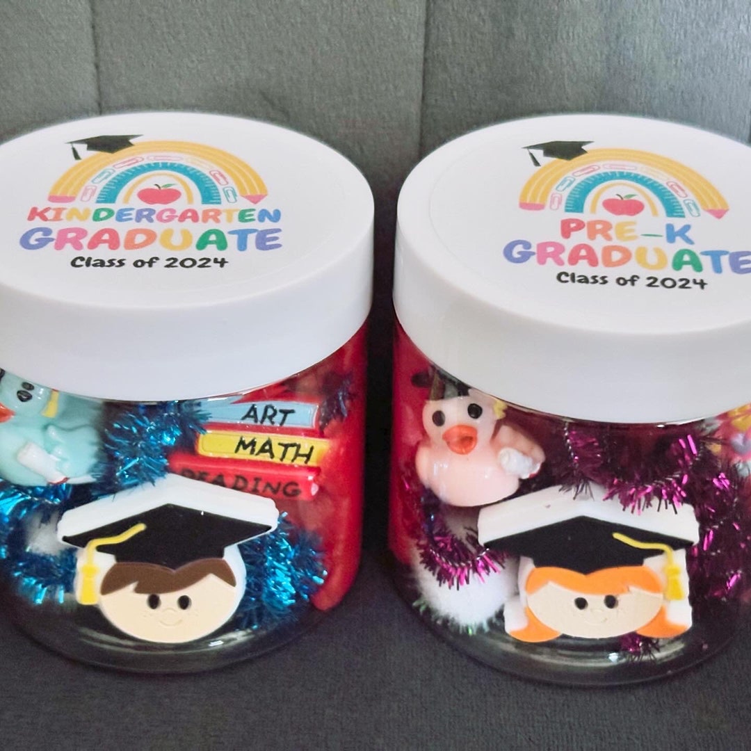 Graduation- Pre-k, Kindergarten, Preschool- Sensory Playdough Jar ...
