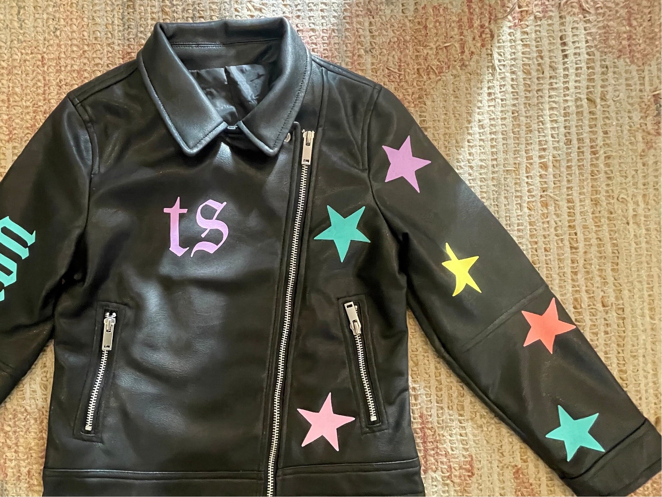 TAYLOR SWIFT Custom Painted and Stitched Jacket - Etsy