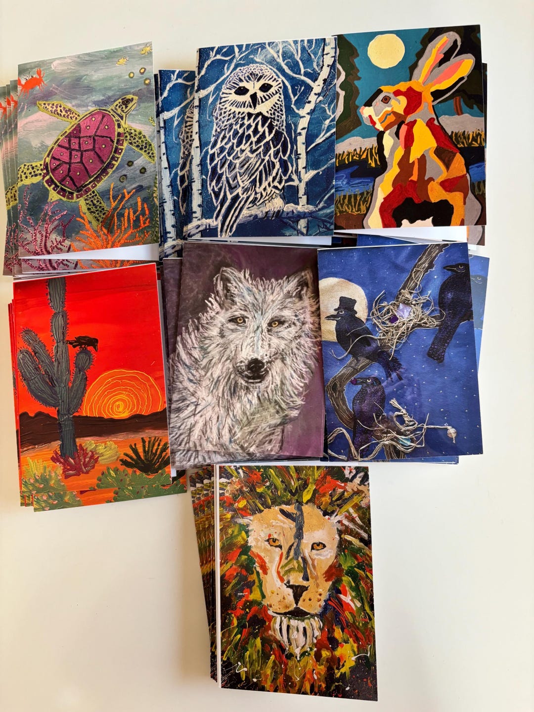 Animal Blank Note Cards- Art by Local Artist - Etsy