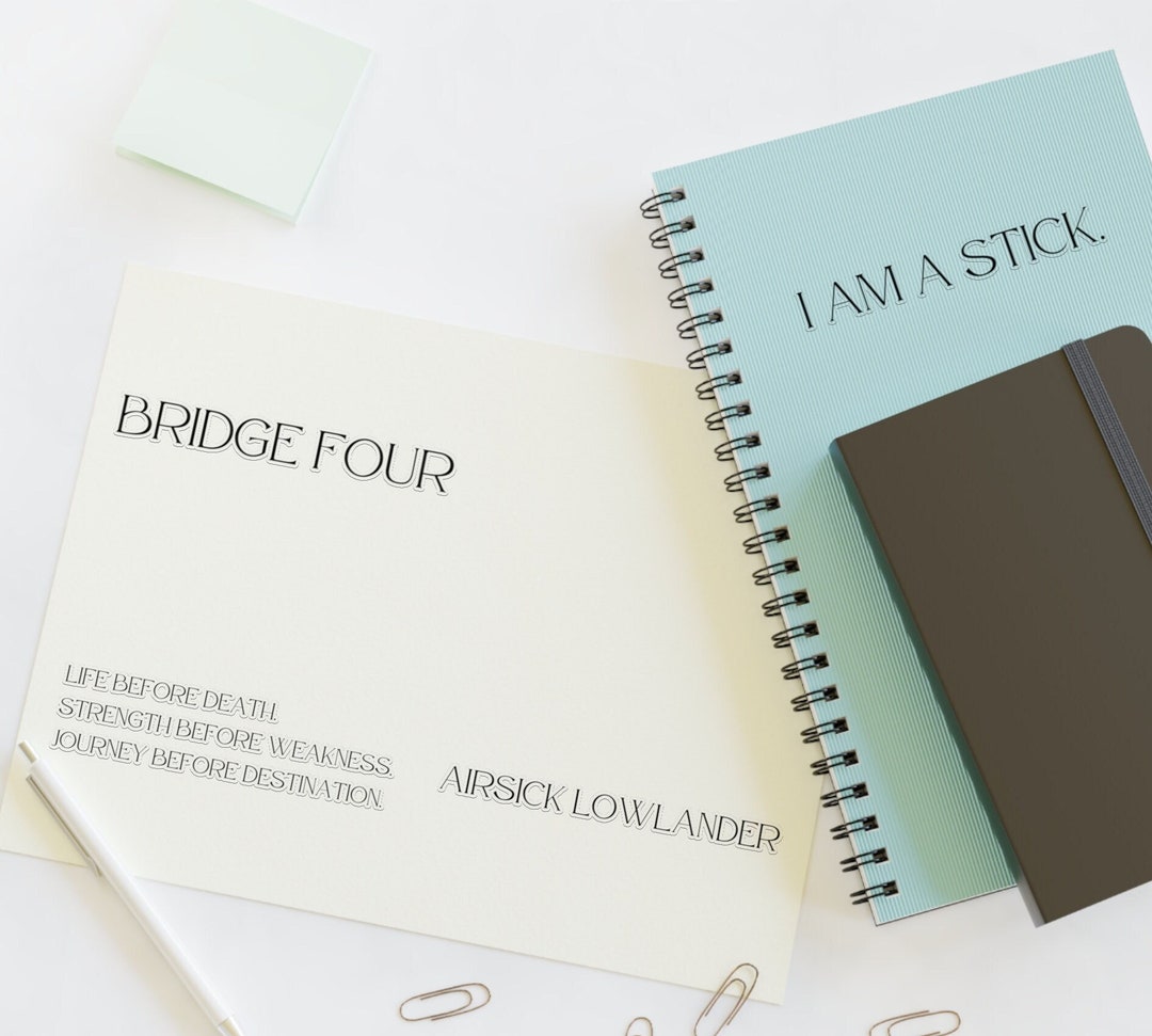 White, Transparent Sticker Sheet - Stormlight Archive Bridge Four ...