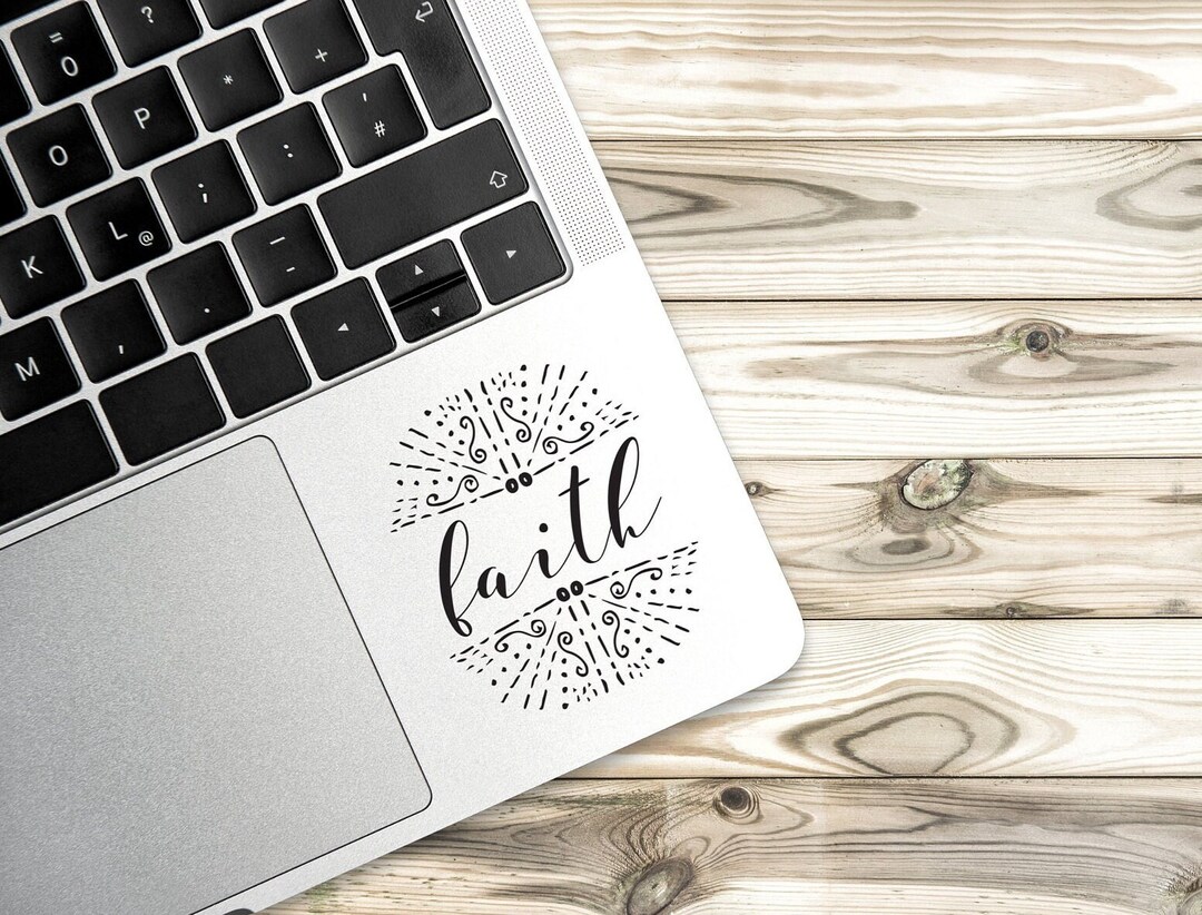 Round 'faith' Transparent Outdoor Sticker Water-resistant Vinyl Decal ...