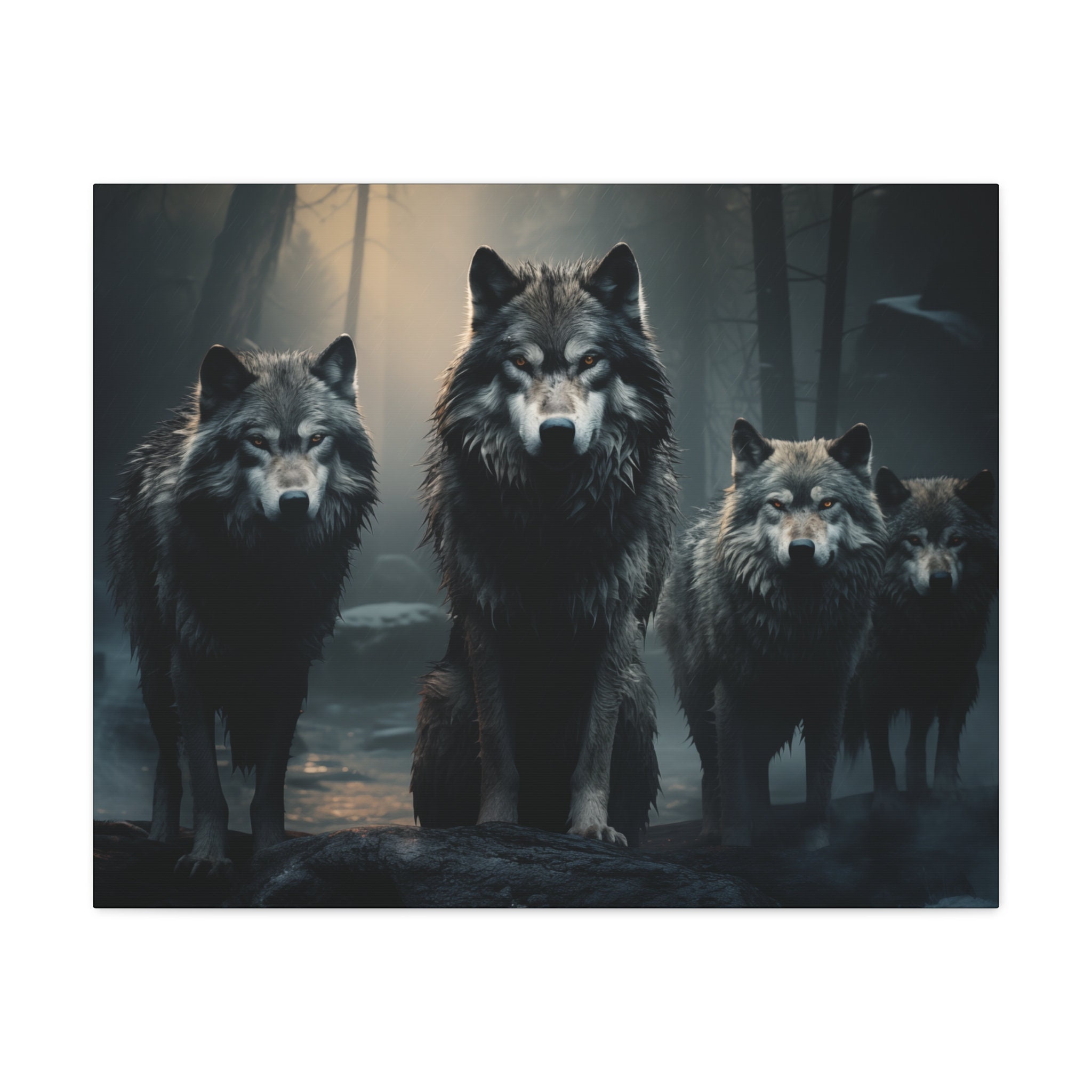 Wolf Pack Canvas Wall Art - Etsy