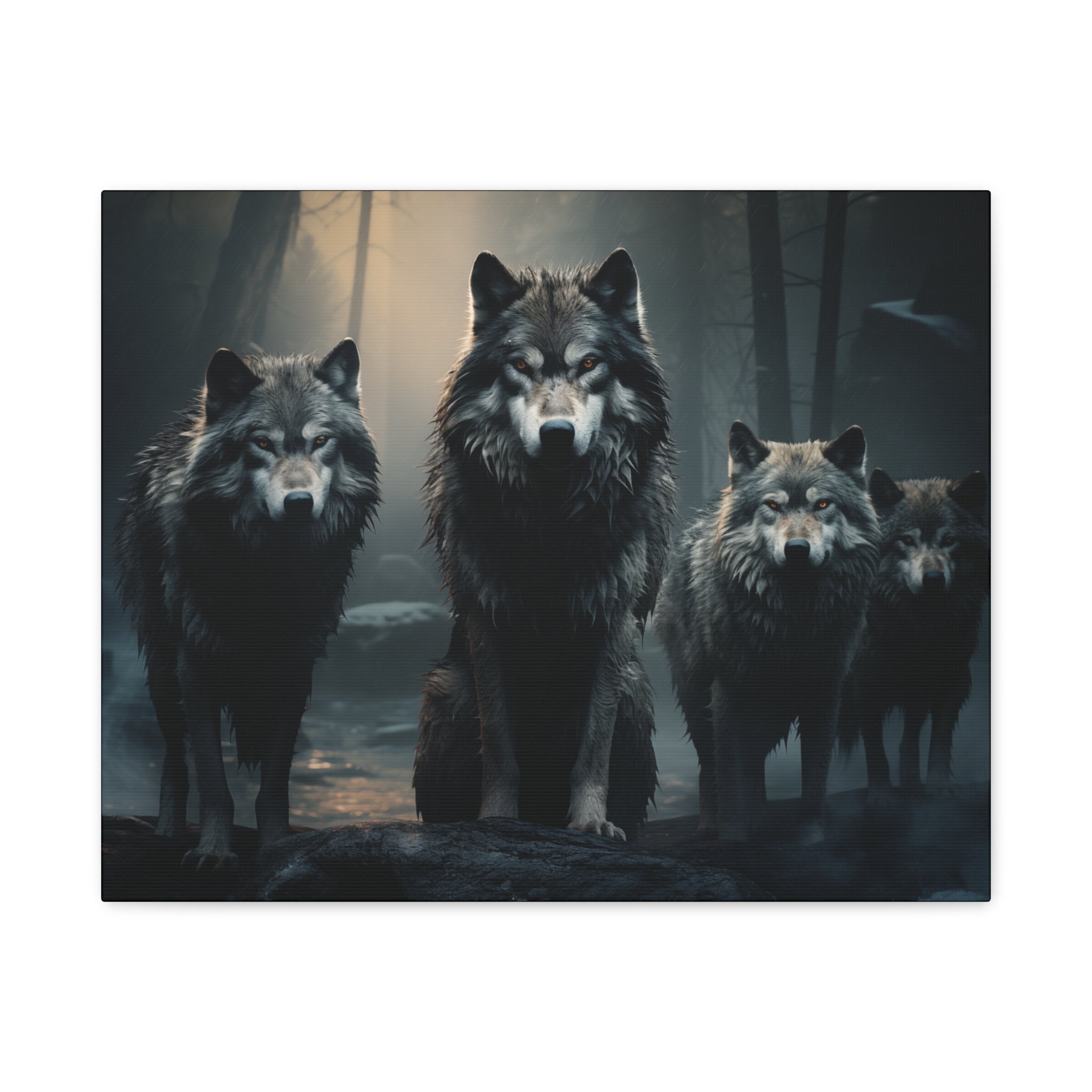 Wolf Pack Canvas Wall Art - Etsy