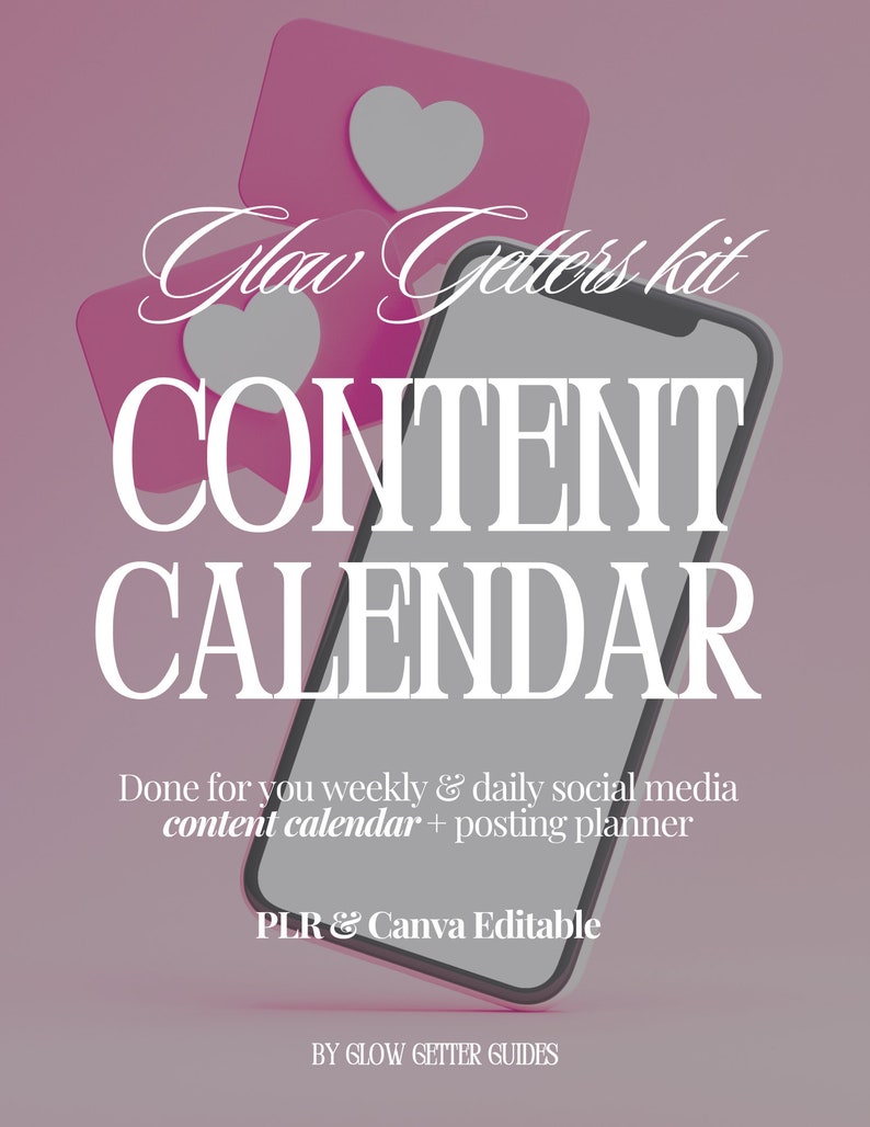 Social Media Content Calendar & Planner | Weekly + Daily Instagram ...