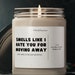 Smells Like Moving Away Candle - Personalized Moving Away Gift - Funny ...