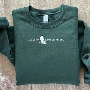 Fourth Wing Sweatshirt | Violent Little Thing | Iron Flame Crewneck ...