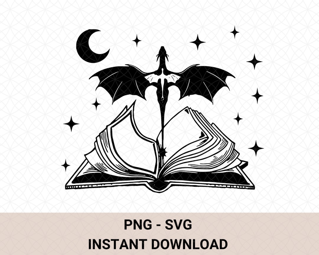 Fourth Wing Tairn and Andarna Book SVG/PNG File, Basgiath War College ...