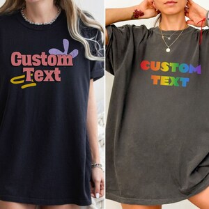 Create Your Shirt, Comfort Colors Custom Text Shirt, Personalized ...