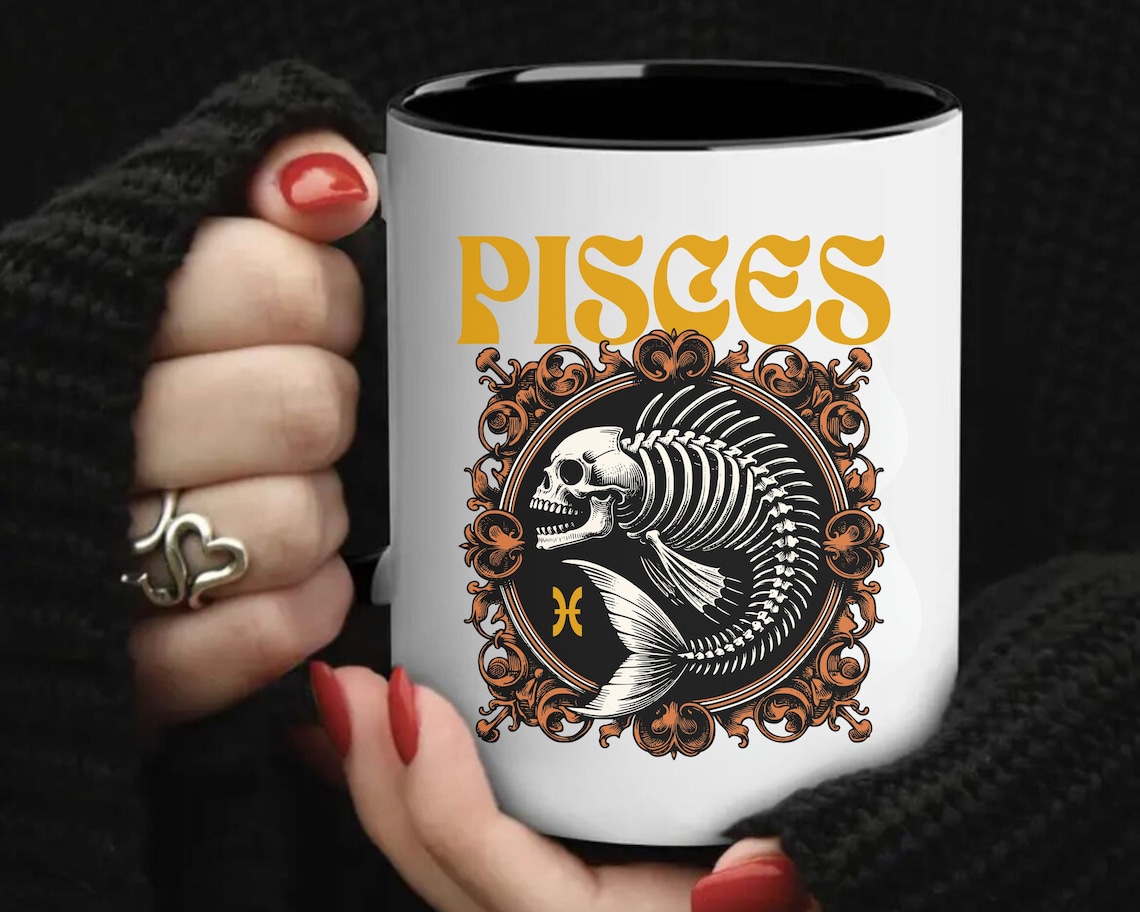 Zodiac Skeleton Skull Bundle - Horoscope PNG SVG - Zodiac Printable ...