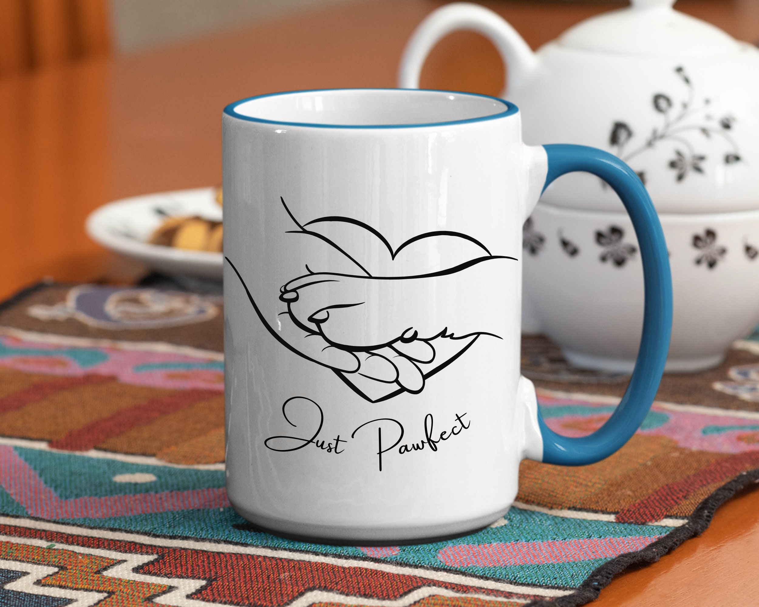 Just Pawfect Animal Lover Mug, Save Animal Tea Mug, Animal Rights Gift ...