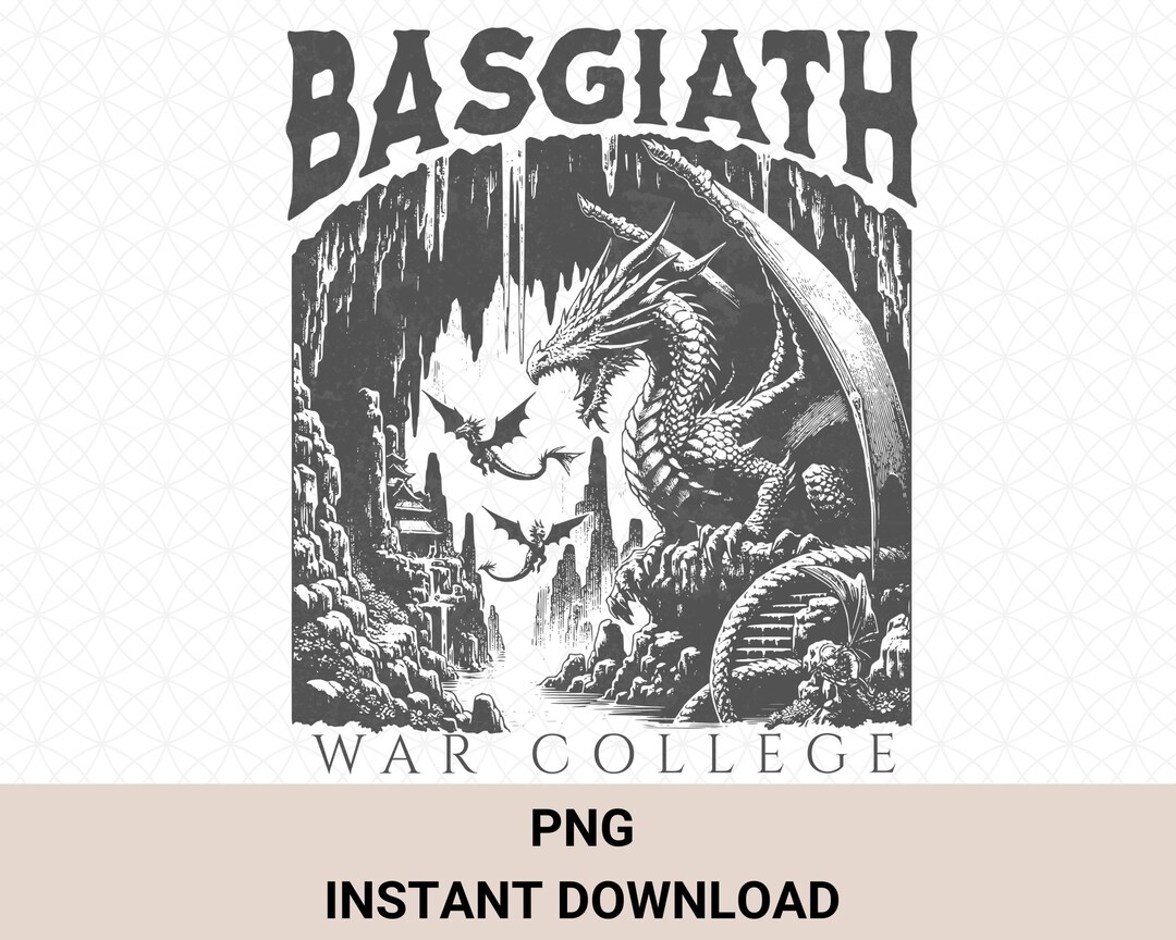 Basgiath War College PNG Fourth Wing Dragon Digital Svg/png File, Iron ...