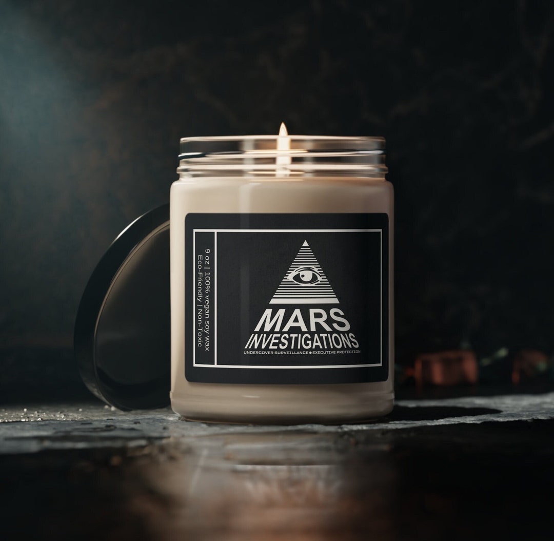 Veronica Mars Themed Candle, Mars Investigations Logo Candle, Veronica ...