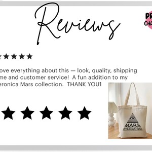 Veronica Mars Tote Bag | Mars Investigation Logo Bag | Perfect Gift for ...