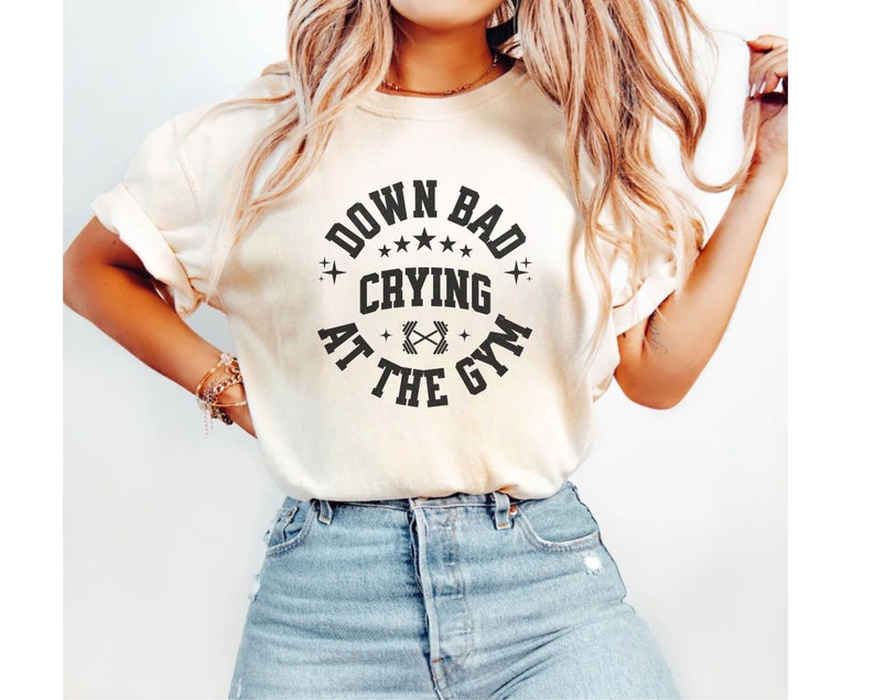 Down Bad Crying at the Gym Comfort Colors Shirt Swifties Shirt Swifties ...